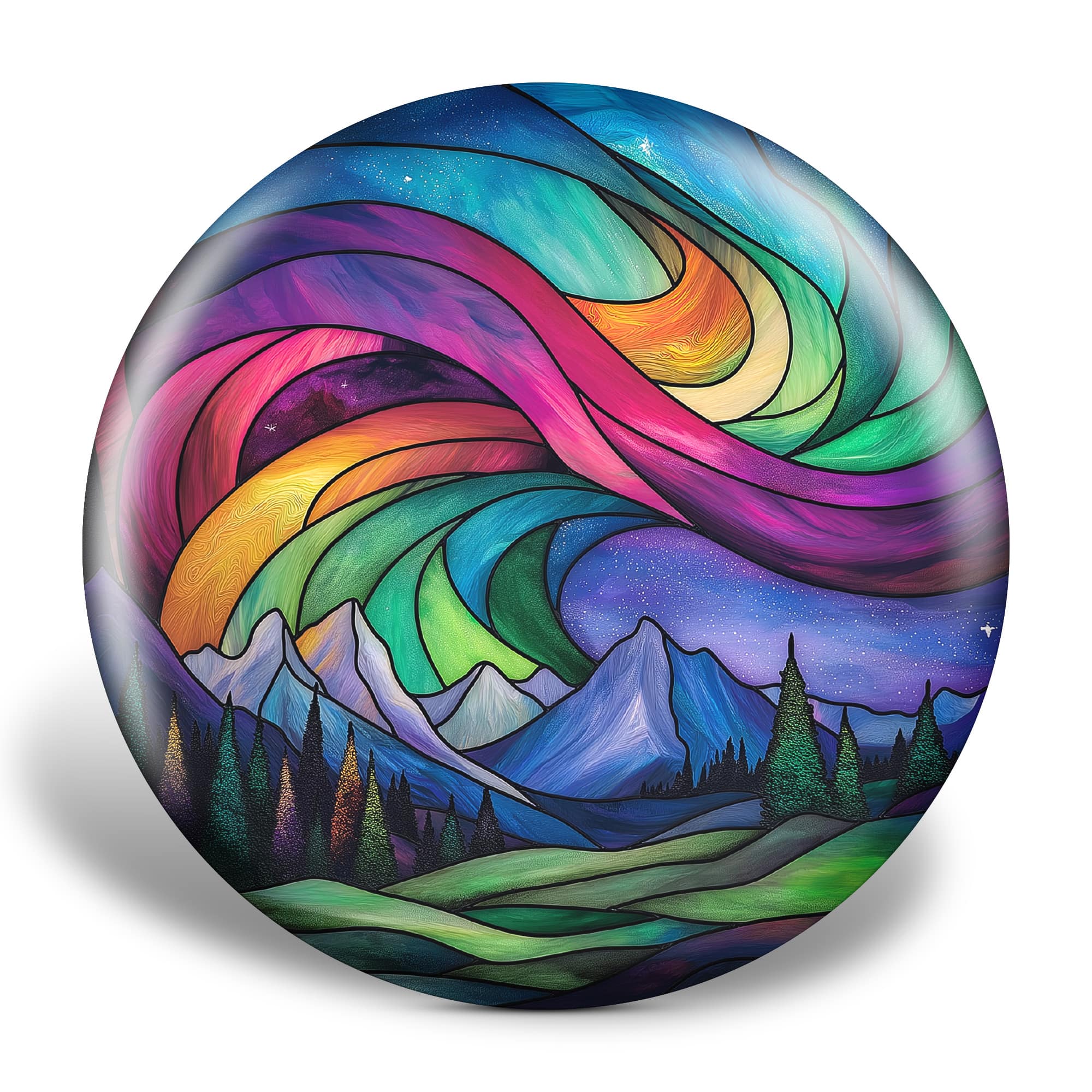 Aurora Stained Glass Disc Golf Disc – Dojo Designs